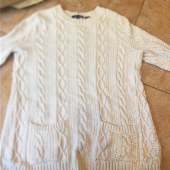 JEANNE PIERRE | Sweaters | Jeanne Pierre Tan Weave Pocked Sweater ...